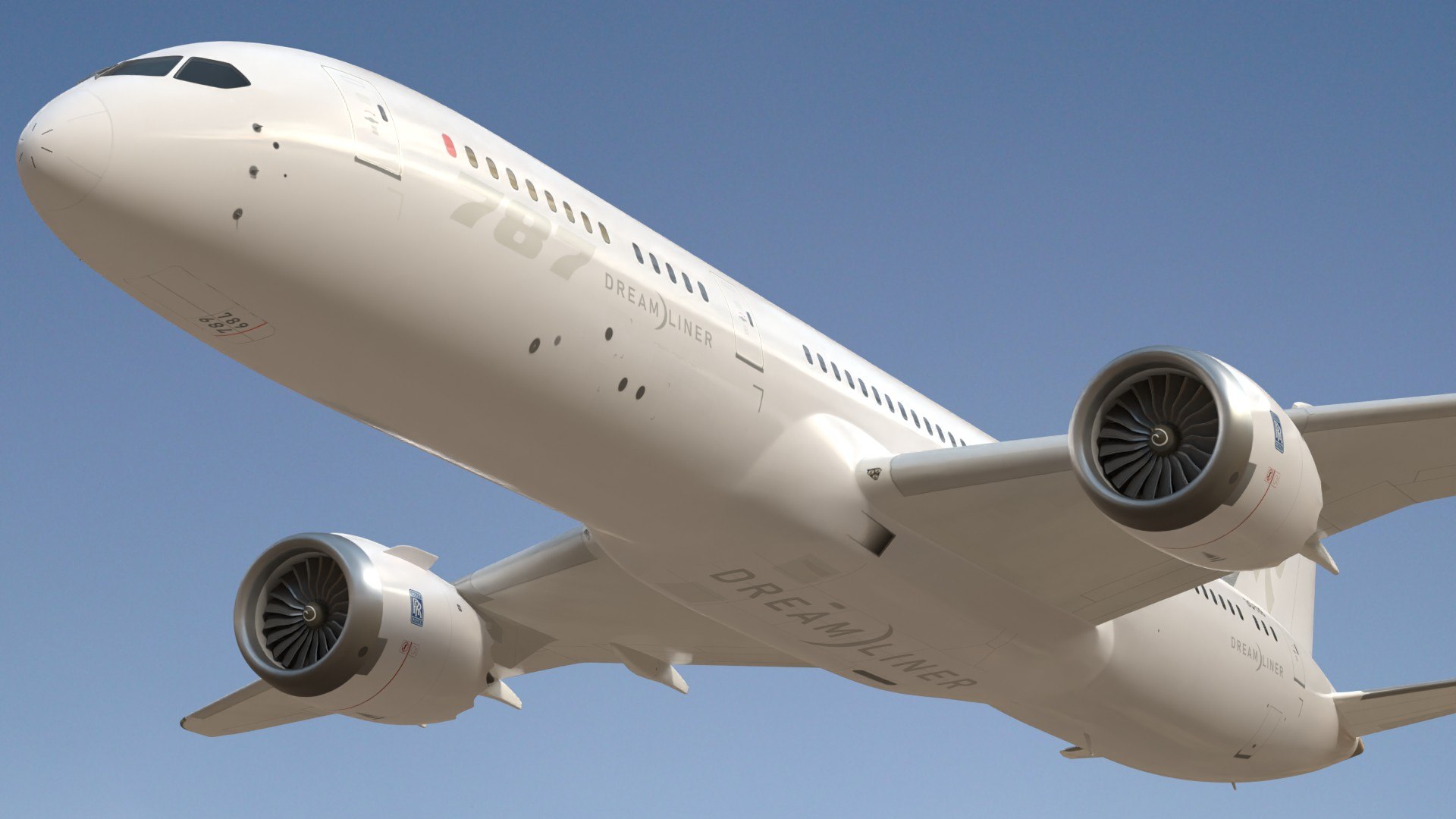 White Livery B789 SC 3D Model - TurboSquid 2246988