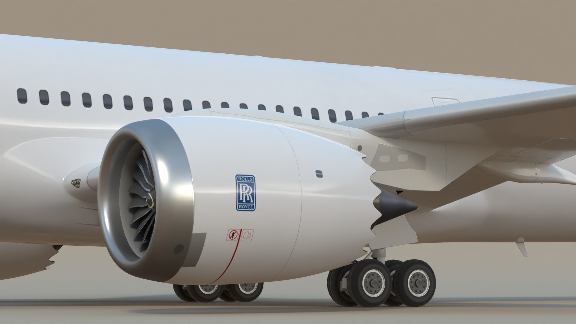 White Livery B789 SC 3D Model - TurboSquid 2246988