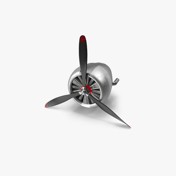 modelo 3d Motor de avión antiguo - TurboSquid 2167946