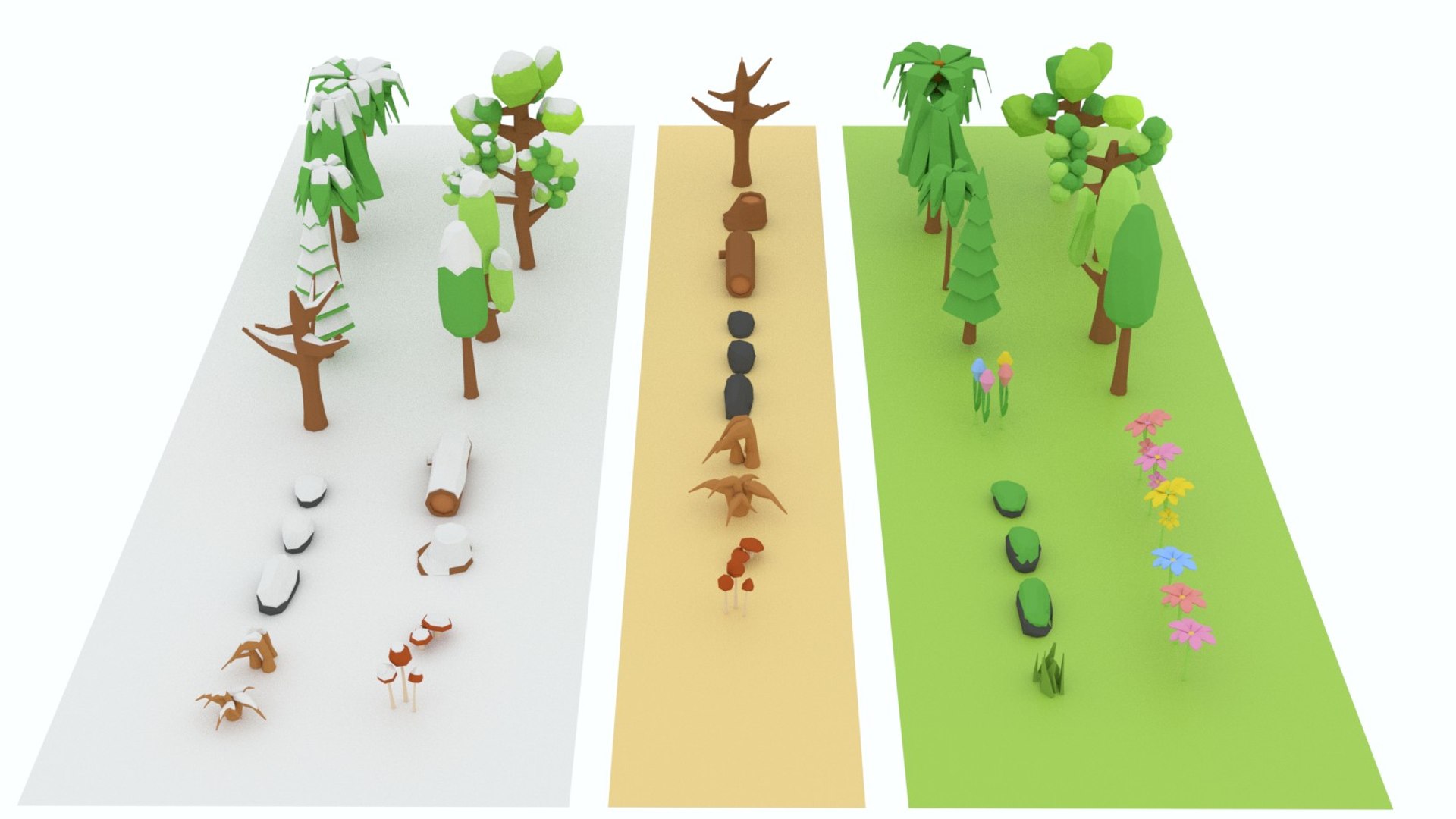 3D Nature Tree Flower Model - TurboSquid 1469807