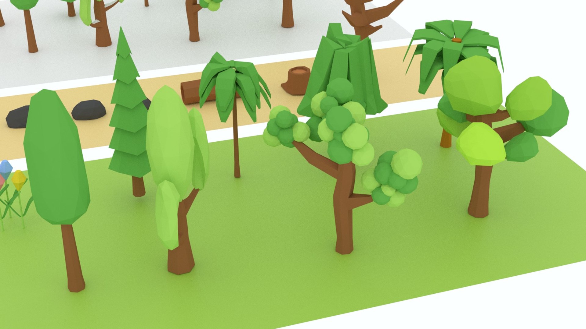 3D Nature Tree Flower Model - TurboSquid 1469807