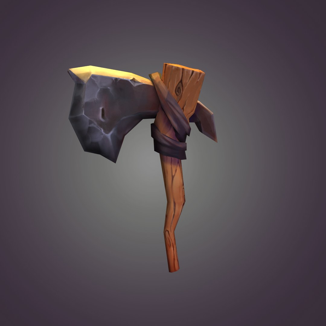 axe cartoon 3d max