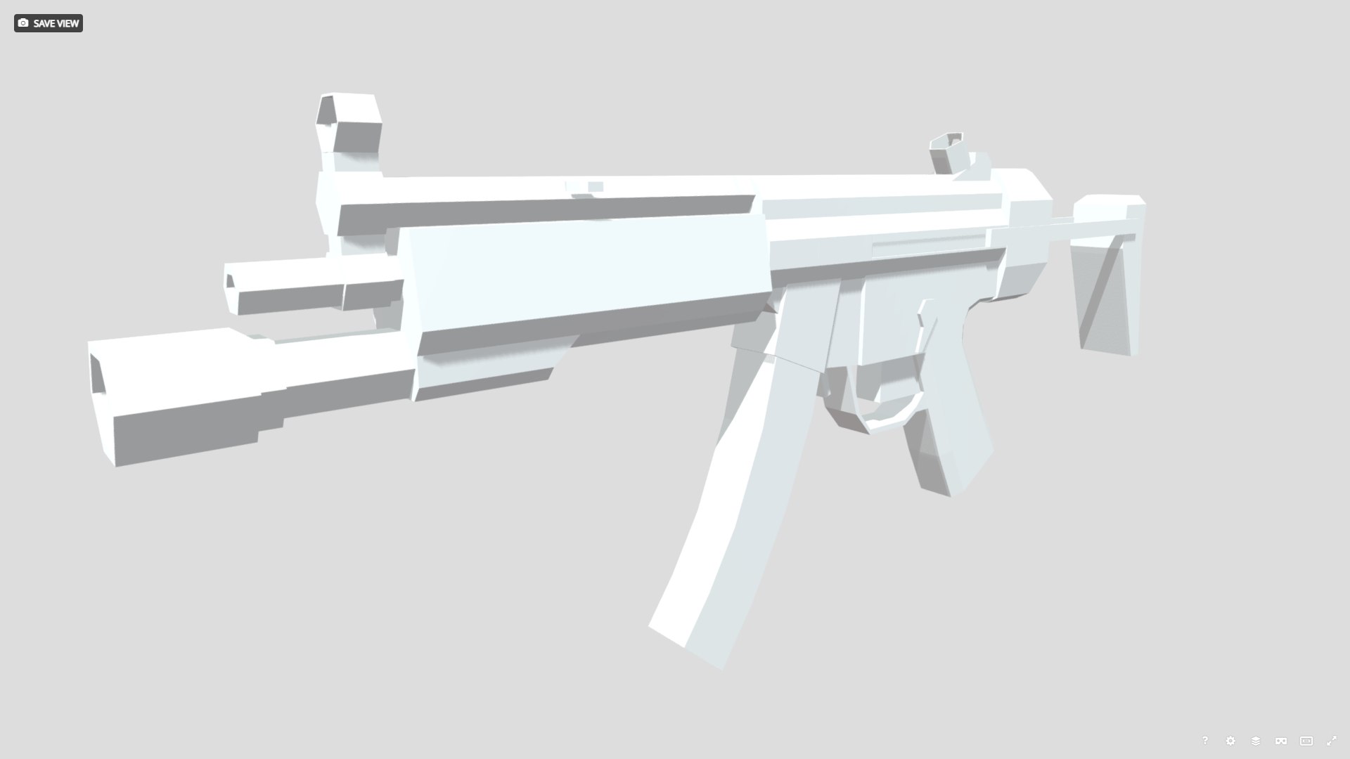 3D Model Low Poly MP5 - TurboSquid 2193025