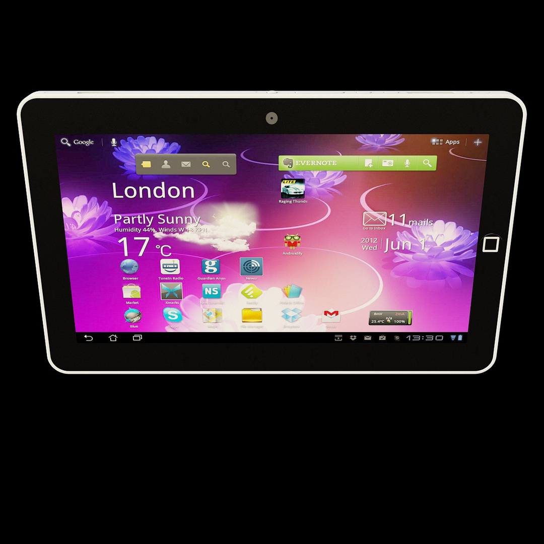3d model m1050 tablet
