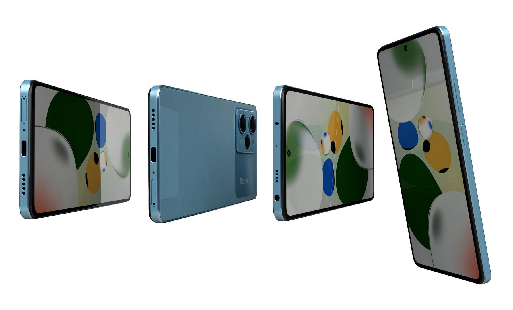 Xiaomi Redmi Note 12 Pro Speed Blue 3D Model - TurboSquid 2073142