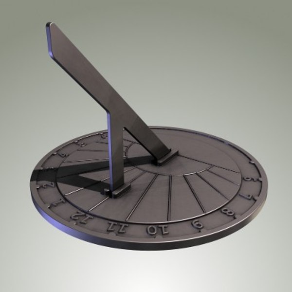 sundial sun 3d model