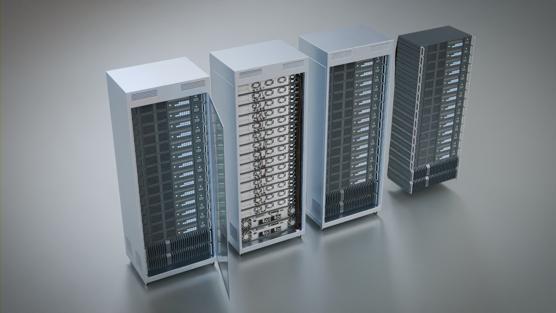 Server Racks 3D Model - TurboSquid 2220642