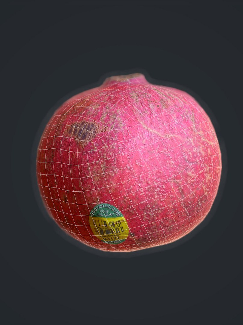 Photogrammetry Scan Pomegranate 3d Obj
