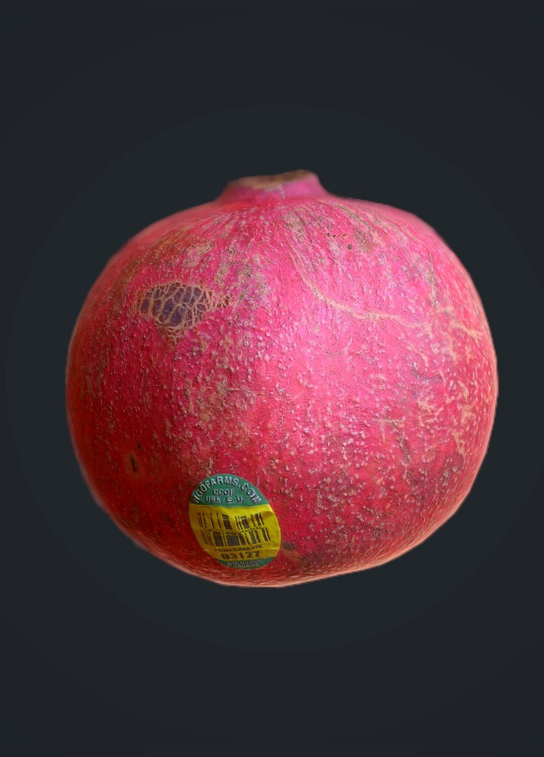 Photogrammetry Scan Pomegranate 3d Obj