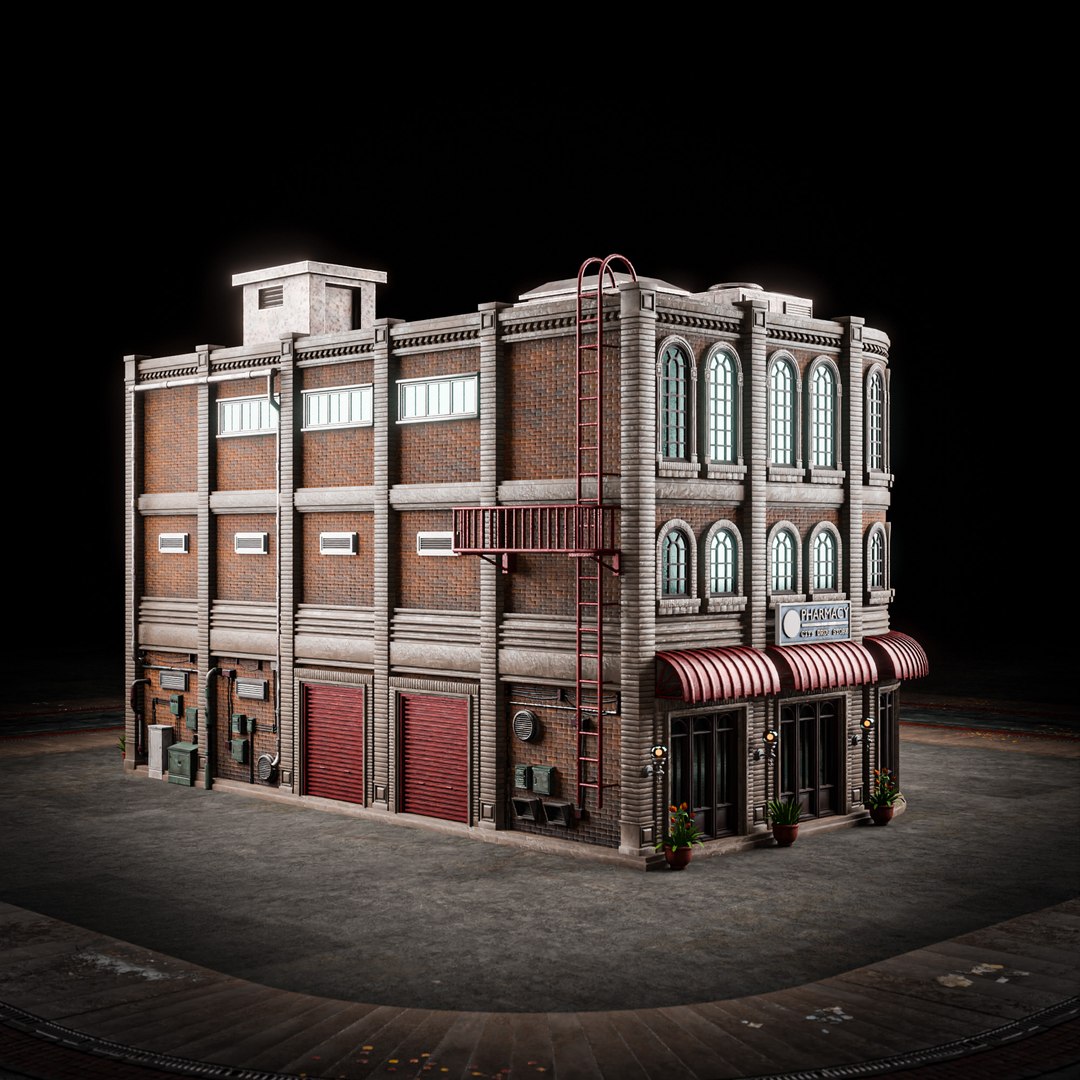 3D URBAN OLD BUILDING HORROR 6 - TurboSquid 2220585