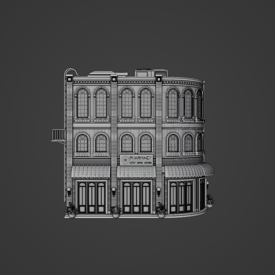 3D URBAN OLD BUILDING HORROR 6 - TurboSquid 2220585