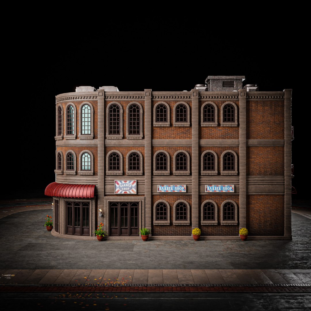 3D URBAN OLD BUILDING HORROR 6 - TurboSquid 2220585