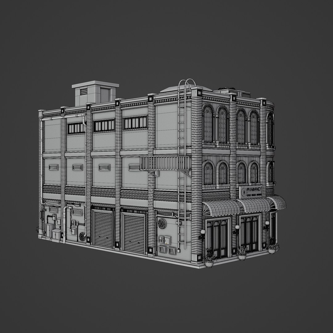 3D URBAN OLD BUILDING HORROR 6 - TurboSquid 2220585