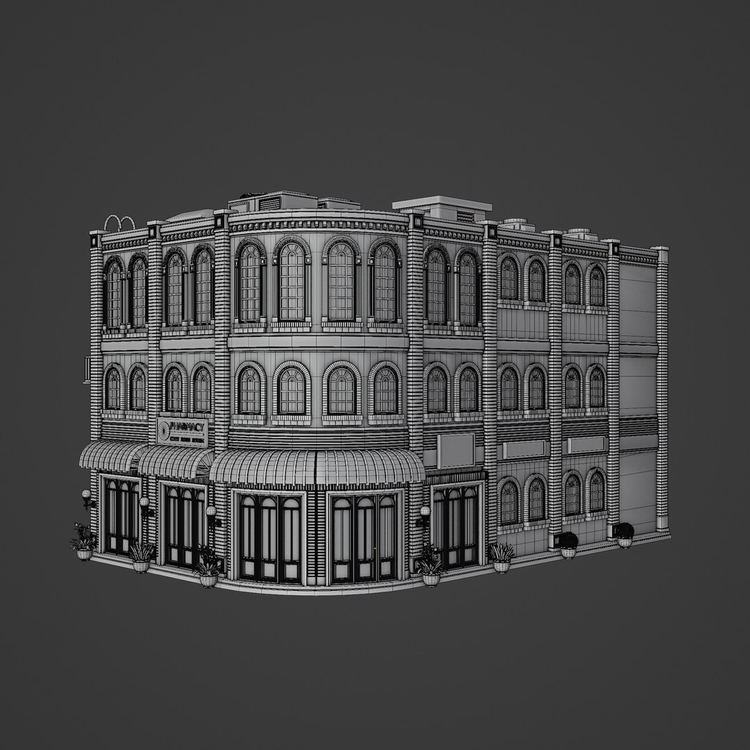 3D URBAN OLD BUILDING HORROR 6 - TurboSquid 2220585