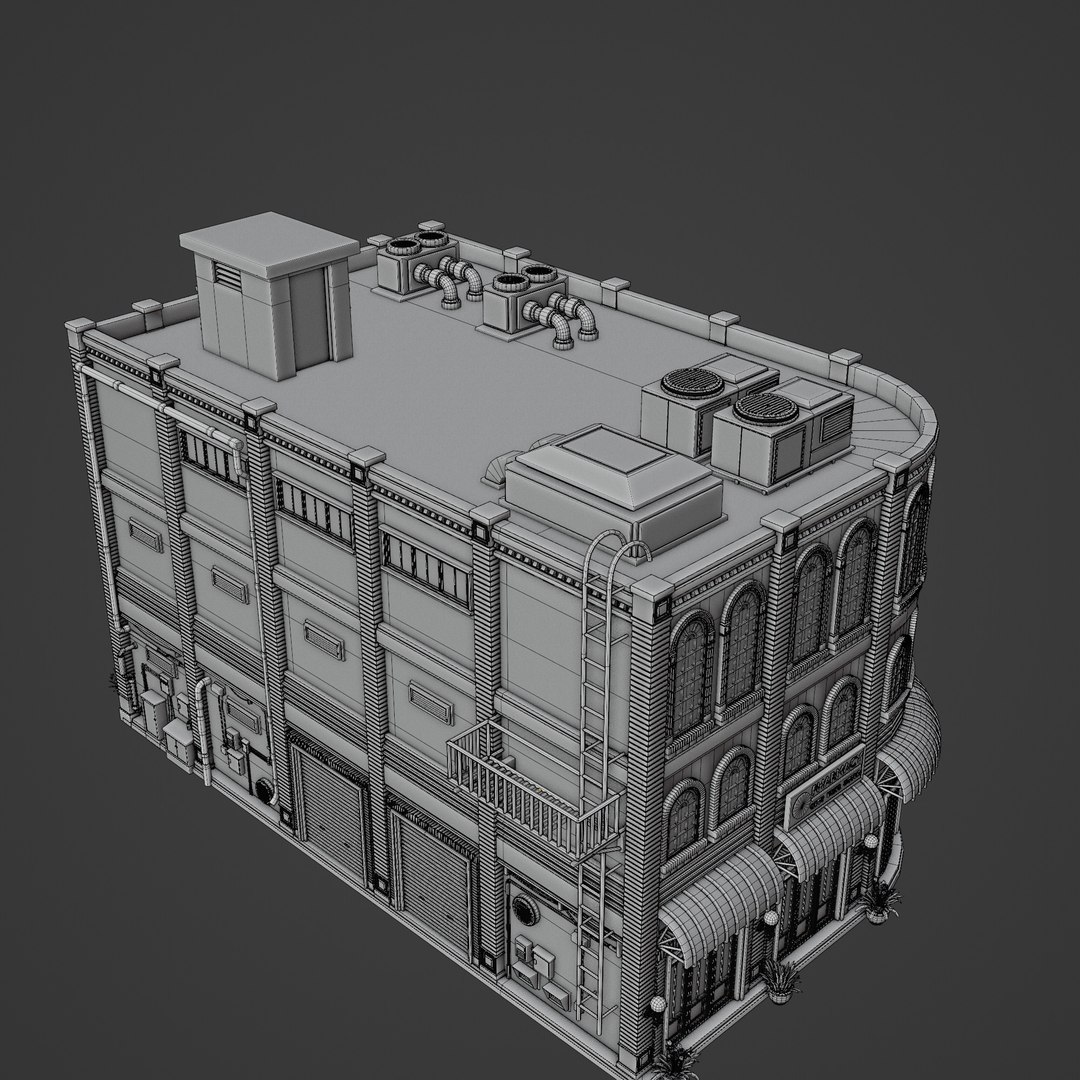 3D URBAN OLD BUILDING HORROR 6 - TurboSquid 2220585