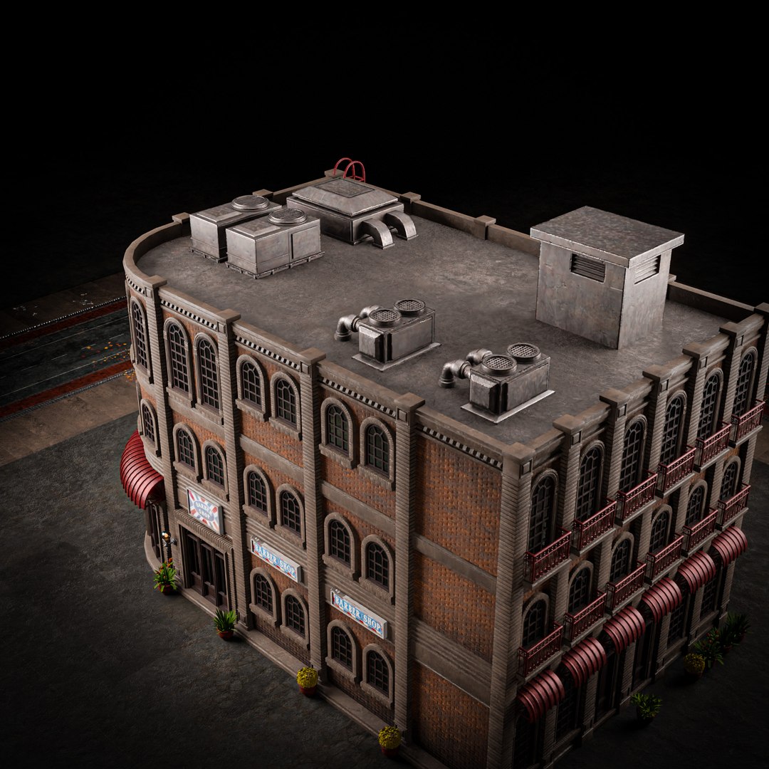 3D URBAN OLD BUILDING HORROR 6 - TurboSquid 2220585