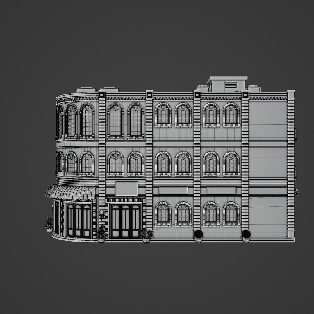 3D URBAN OLD BUILDING HORROR 6 - TurboSquid 2220585