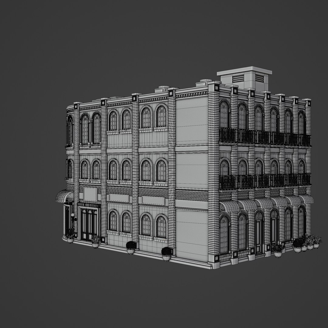 3D URBAN OLD BUILDING HORROR 6 - TurboSquid 2220585