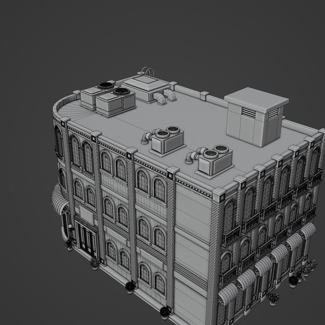 3D URBAN OLD BUILDING HORROR 6 - TurboSquid 2220585
