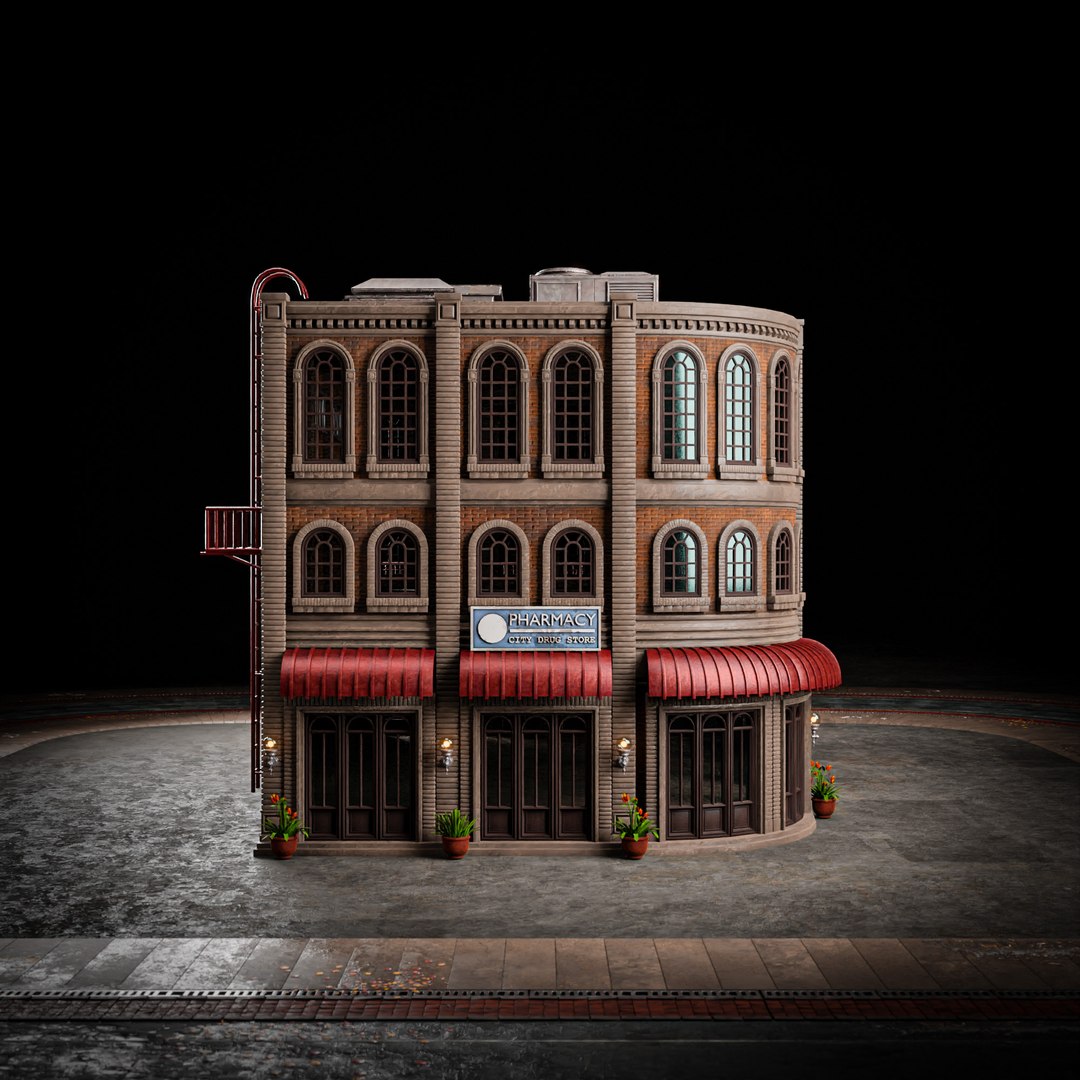 3D URBAN OLD BUILDING HORROR 6 - TurboSquid 2220585