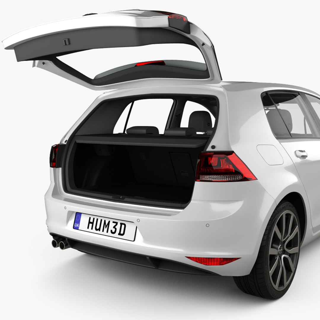 Volkswagen Golf GTE hatchback 5-door with HQ interior 2019 3D ...