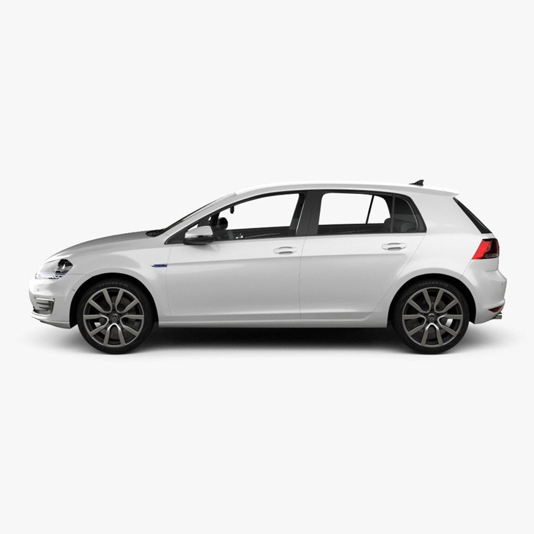 Volkswagen Golf GTE hatchback 5-door with HQ interior 2019 3D ...