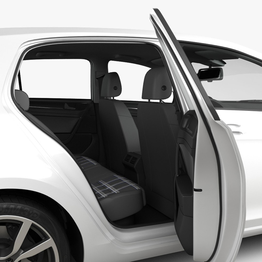 Volkswagen Golf GTE hatchback 5-door with HQ interior 2019 3D ...