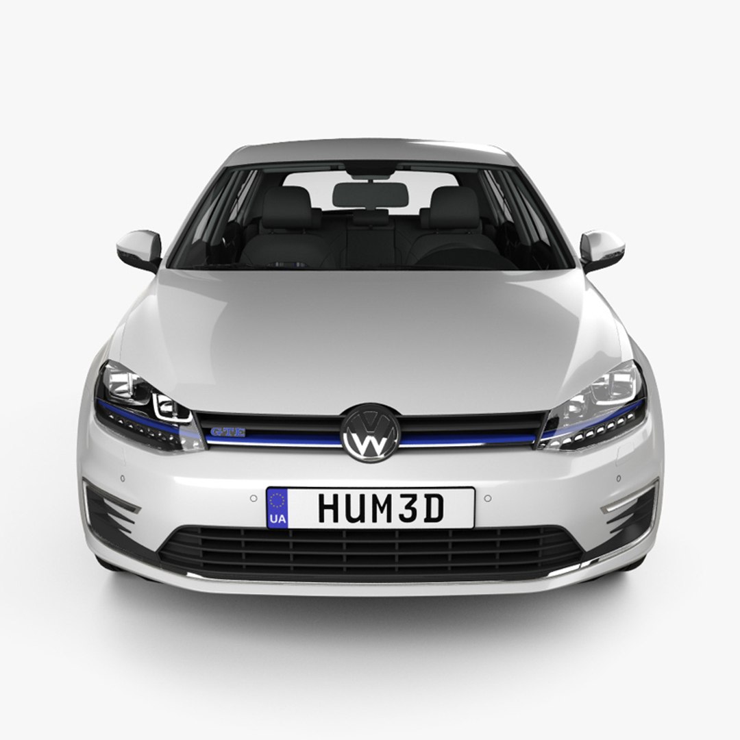 Volkswagen Golf GTE hatchback 5-door with HQ interior 2019 3D ...