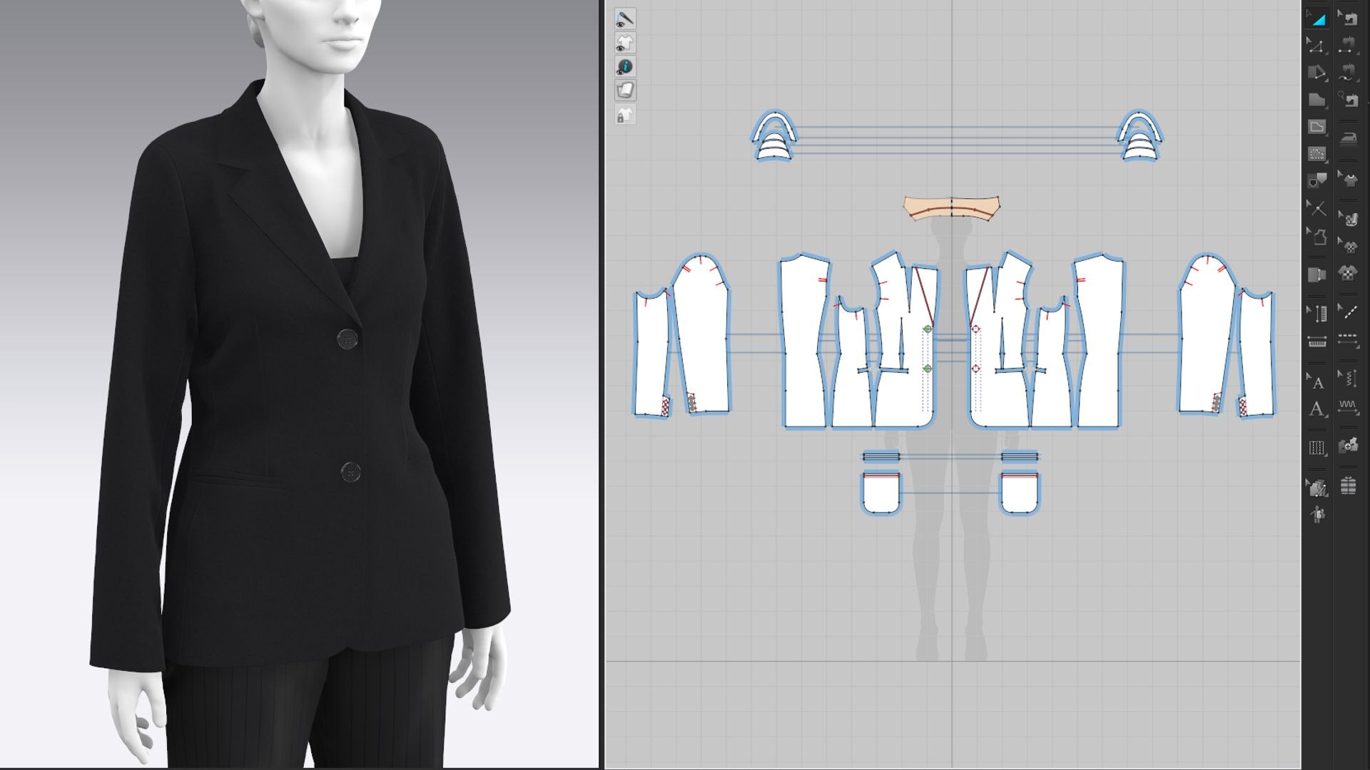 3D model Women Blazer 2 Outfit - TurboSquid 2148446