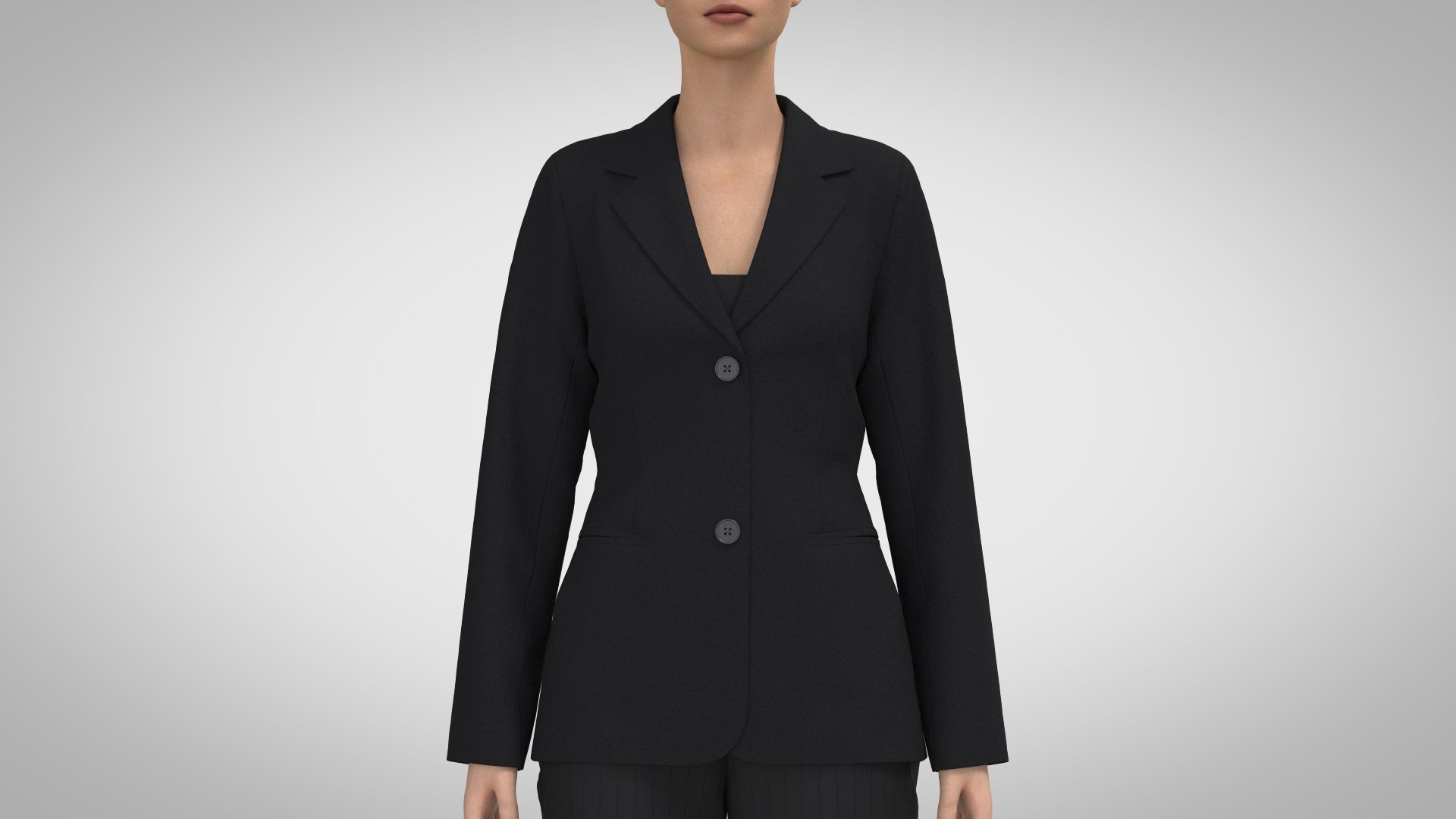 3D model Women Blazer 2 Outfit - TurboSquid 2148446
