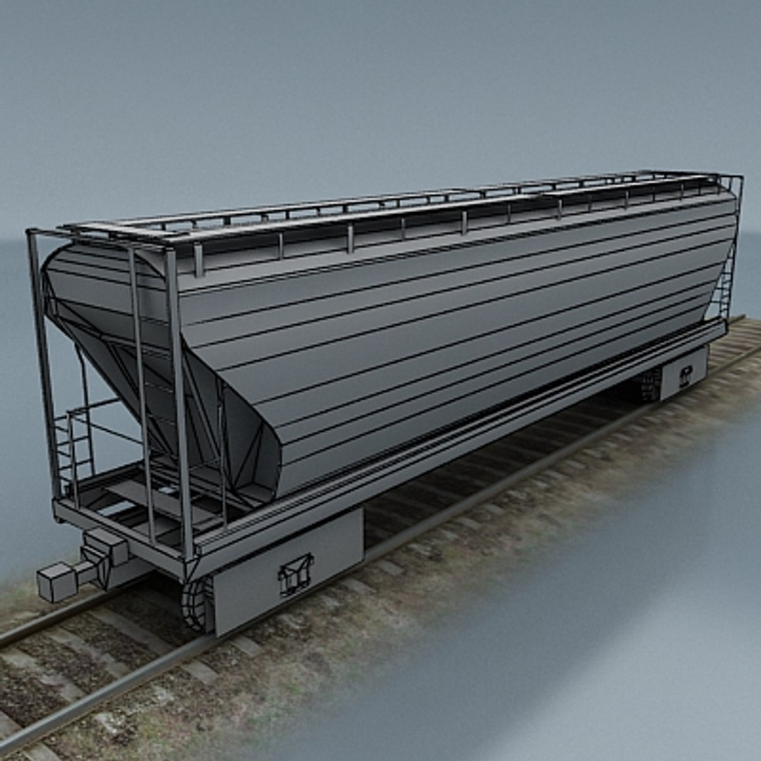 3d Model Cargo Wagon