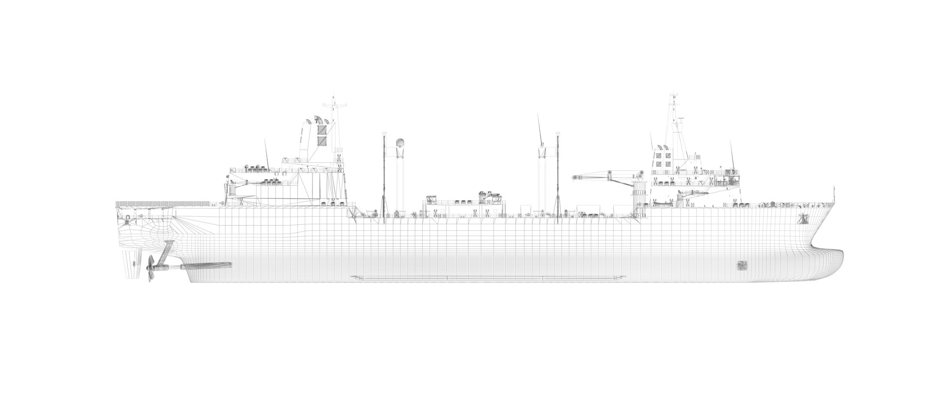 3D Model Supply Class Replenishment Oiler - HMAS Supply - TurboSquid ...