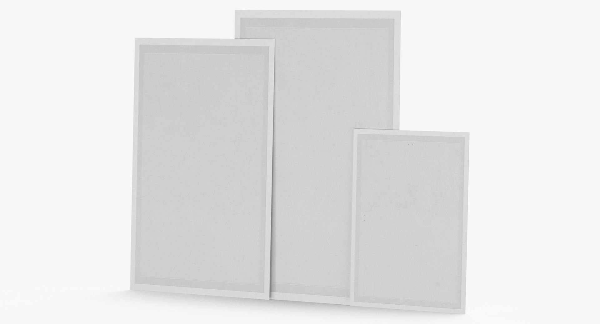 Frames Type 04 Different Size And Colors 3D Model - TurboSquid 2213253