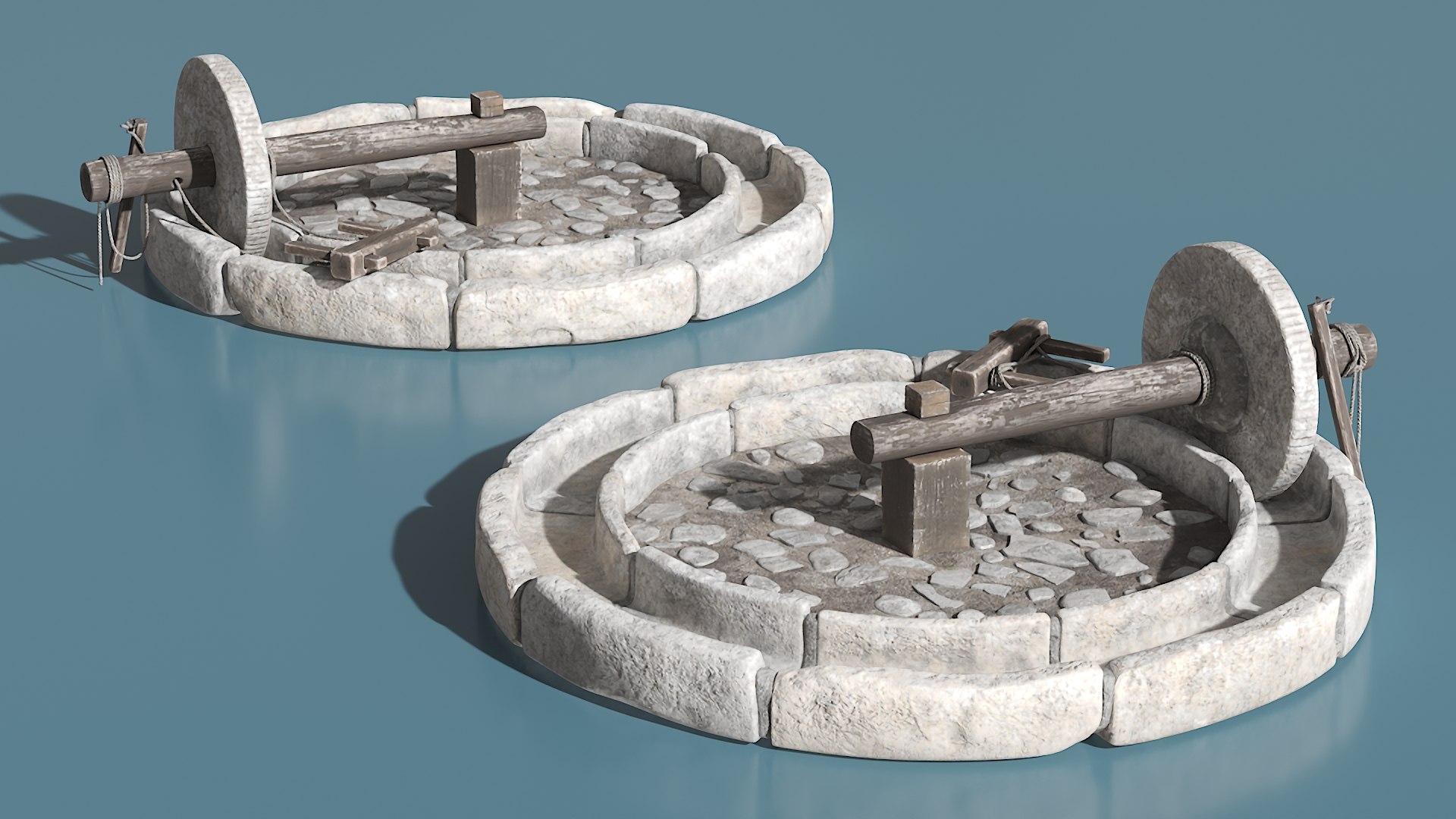 Historical Stone Mill Gray 3D Model - TurboSquid 2325745