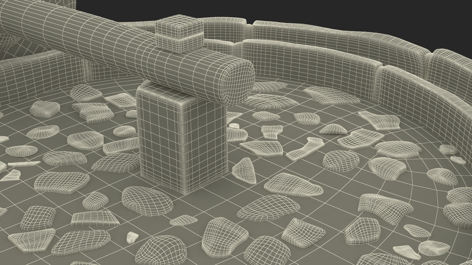 Historical Stone Mill Gray 3D Model - TurboSquid 2325745