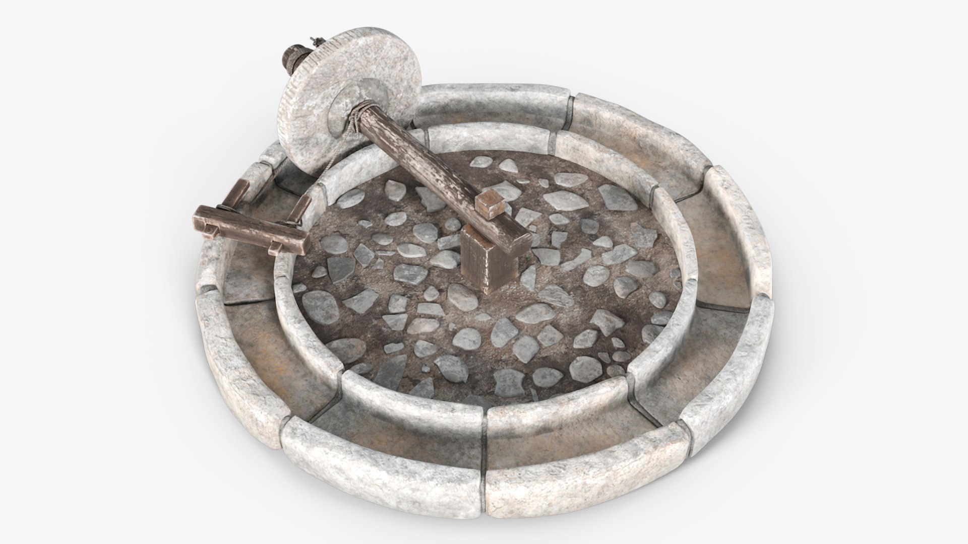 Historical Stone Mill Gray 3D Model - TurboSquid 2325745