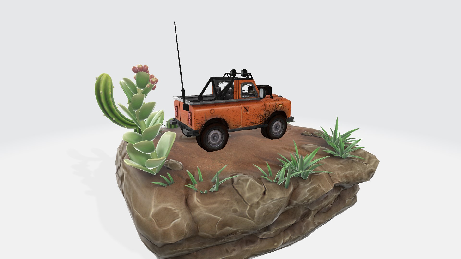 3D Rover Flatbed Scene Model - TurboSquid 2398648