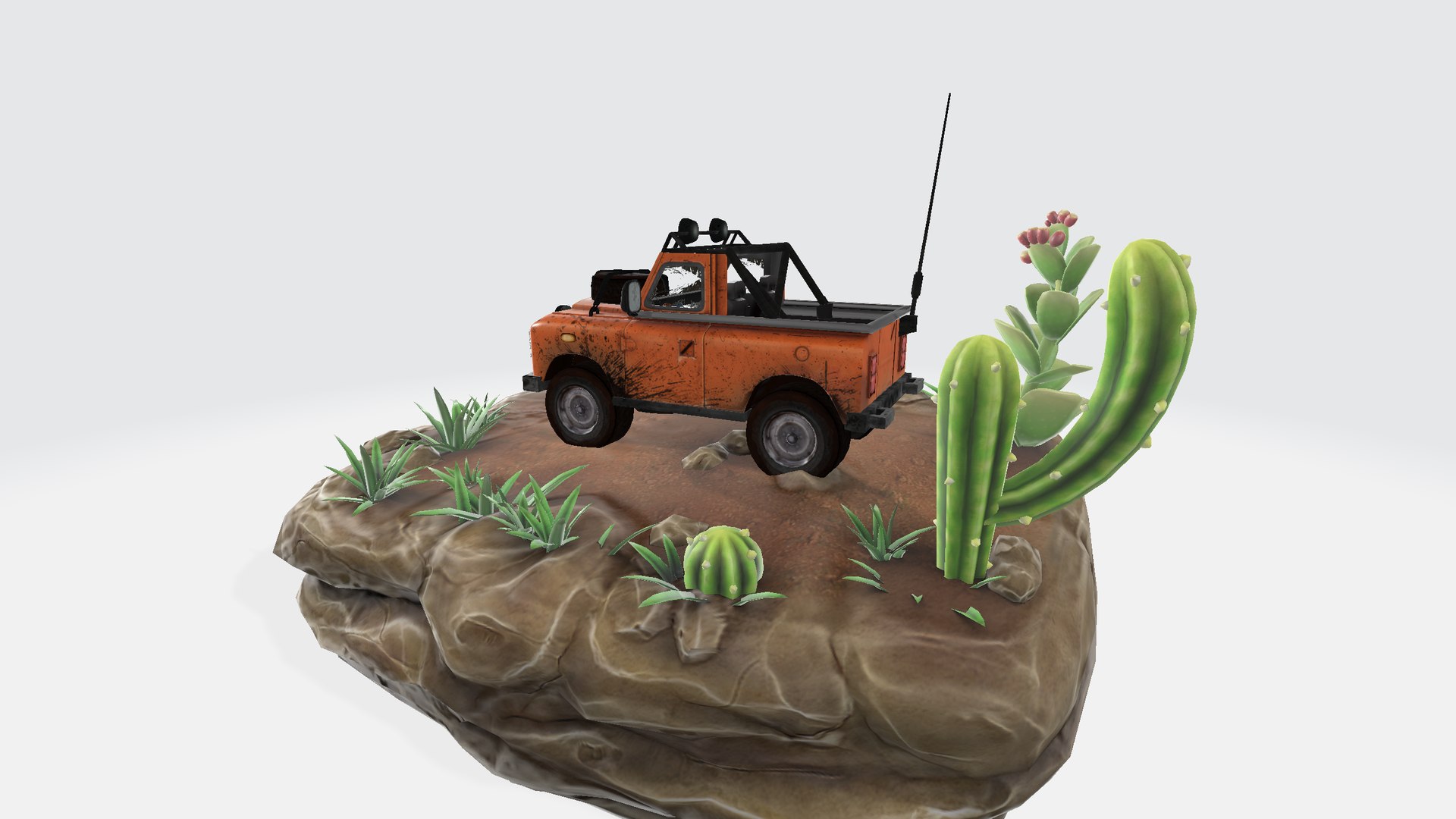 3D Rover Flatbed Scene Model - TurboSquid 2398648