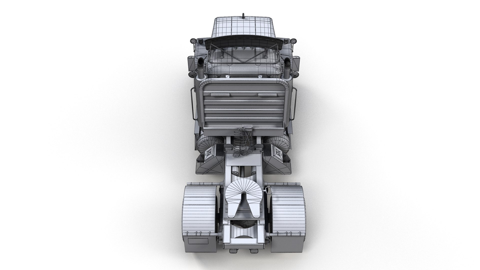 Mack SuperLiner single axle semitruck 3D model - TurboSquid 2129480
