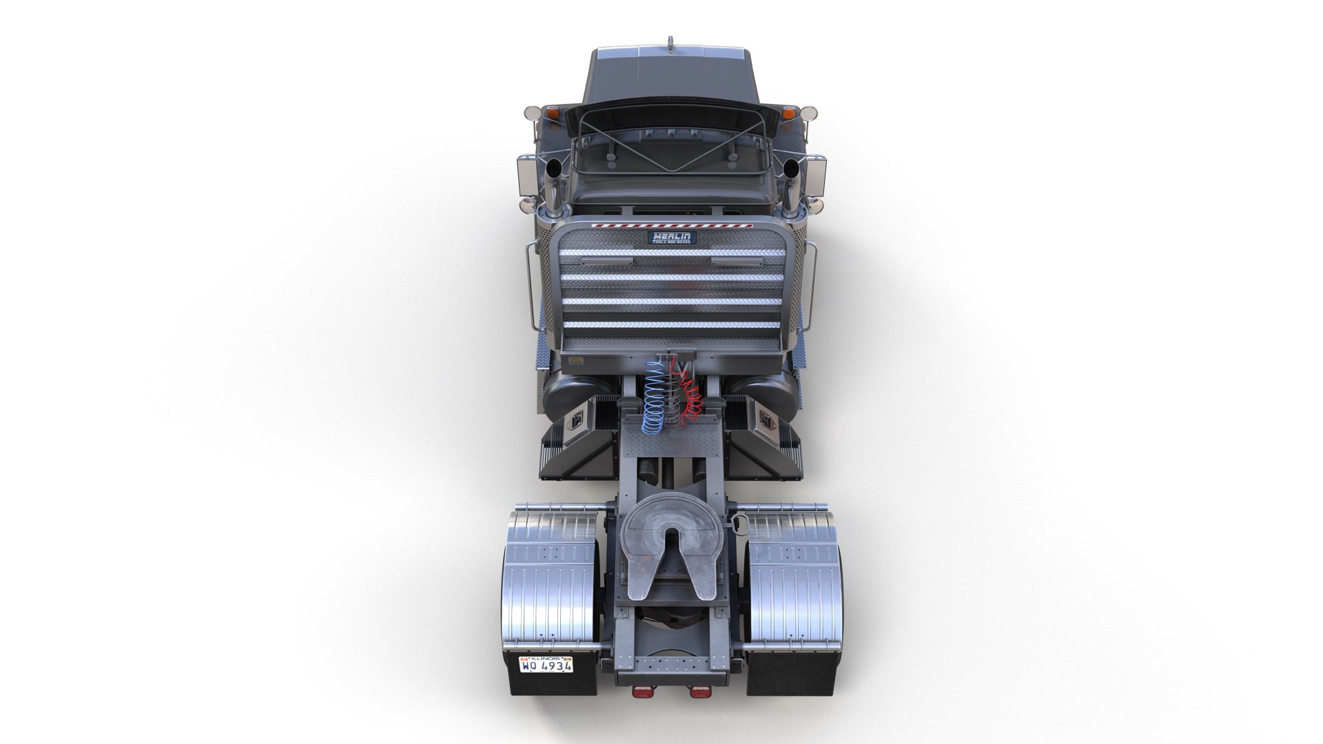 Mack SuperLiner single axle semitruck 3D model - TurboSquid 2129480