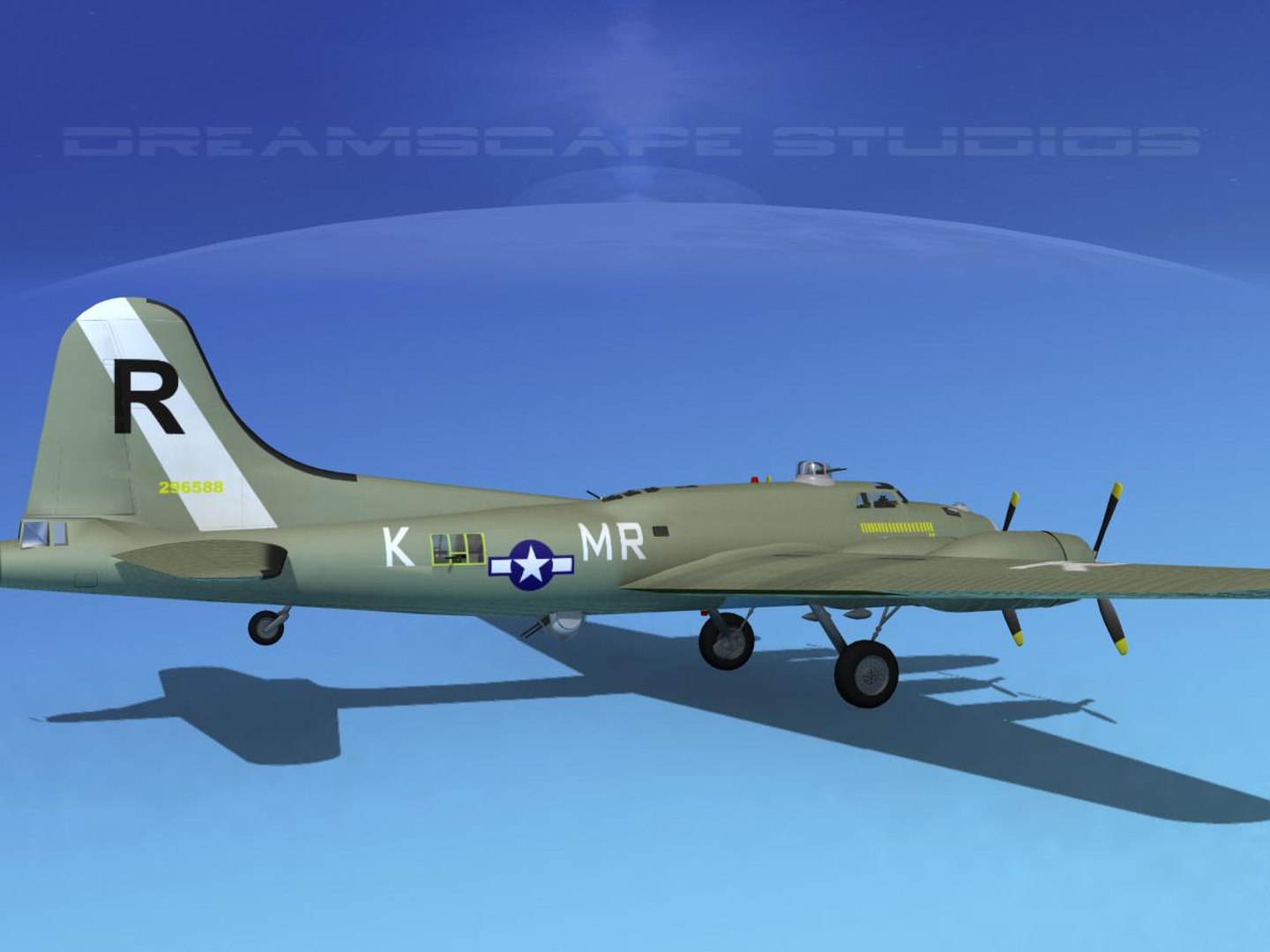3d B-17 Boeing Flying Fortress