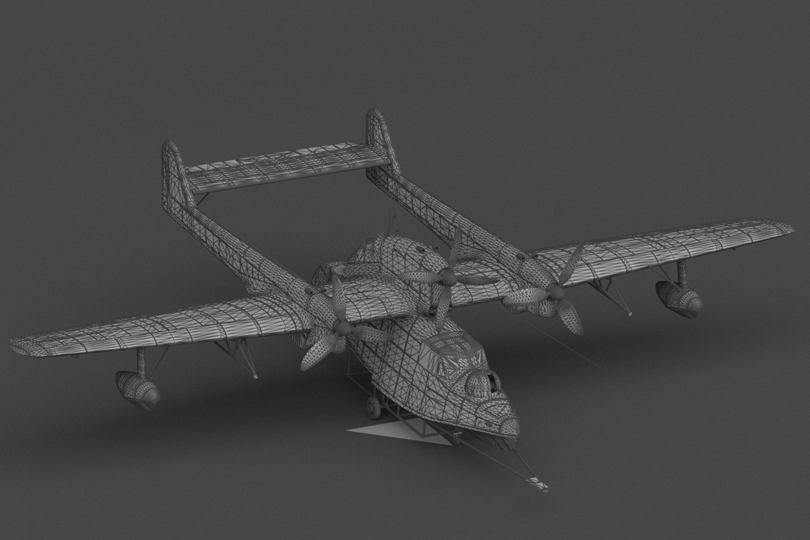 VINTAGE AIRPLANE - Blohm Voss BV 138 Model - TurboSquid 2024997