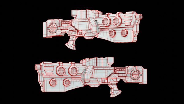 Futuristic Gun 3D model - TurboSquid 1837265
