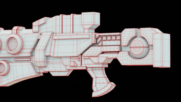 Futuristic Gun 3D model - TurboSquid 1837265