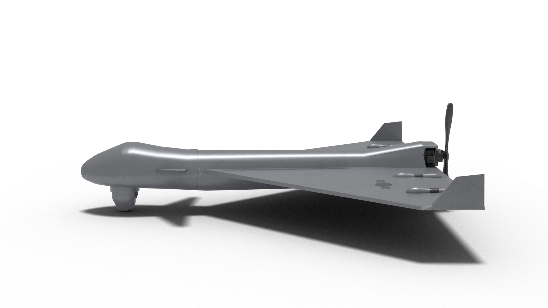 Unmanned Attack Aircraft 3D - TurboSquid 2223611