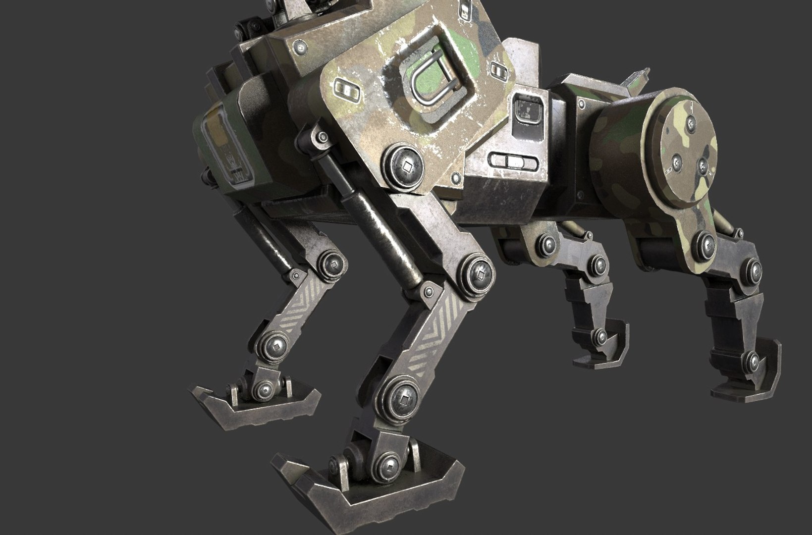 Mech Dog 3D - TurboSquid 1213746