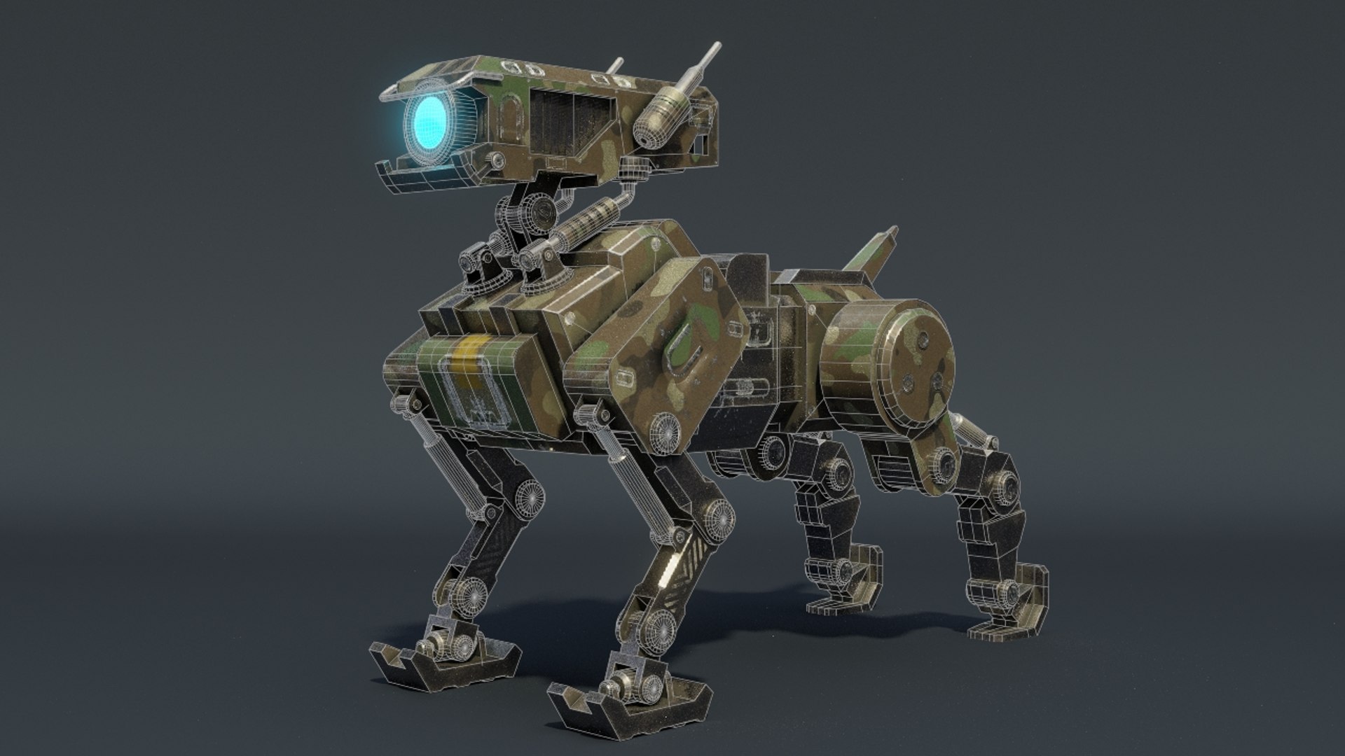 Mech Dog 3D - TurboSquid 1213746
