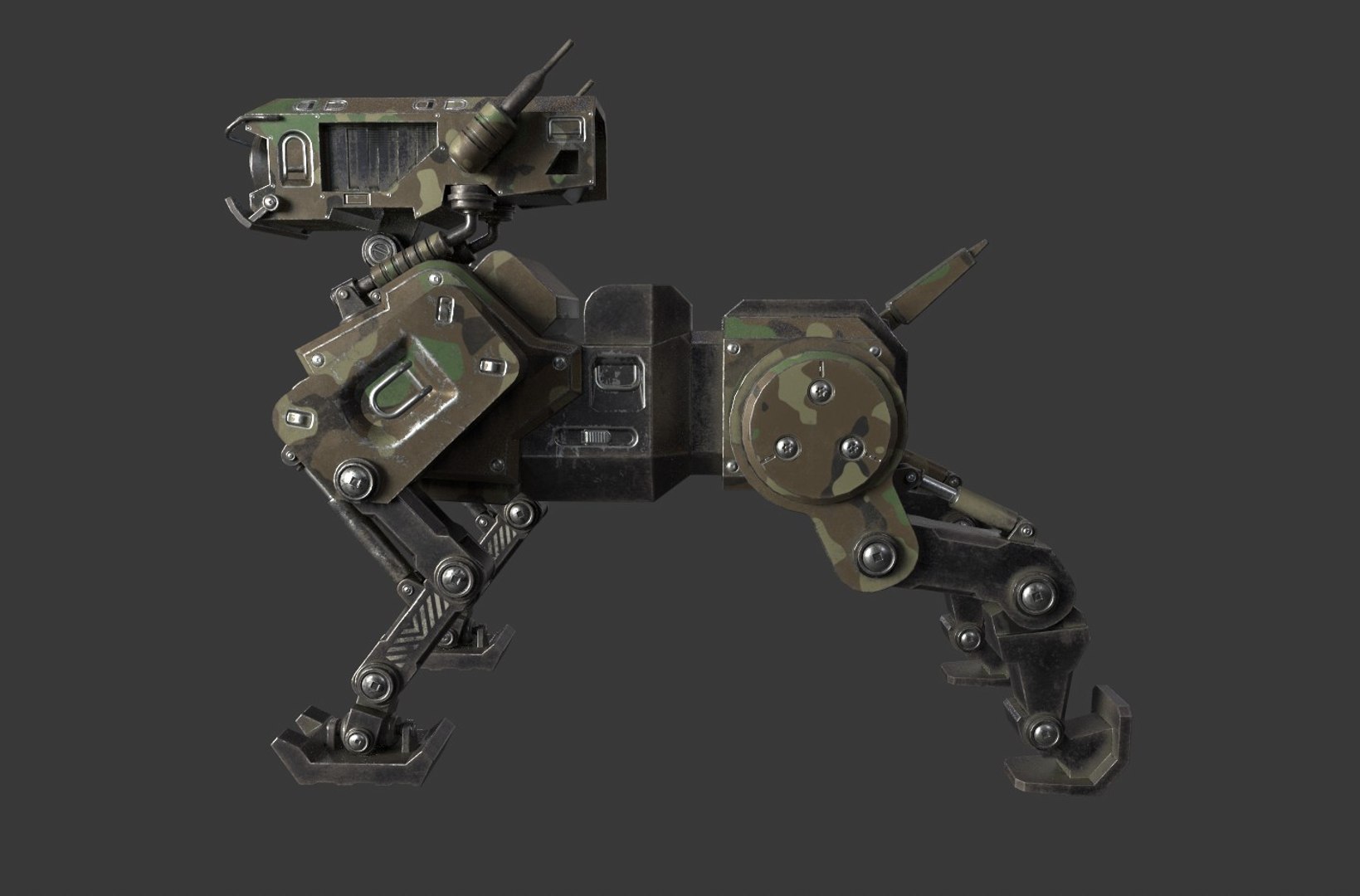 Mech Dog 3D - TurboSquid 1213746