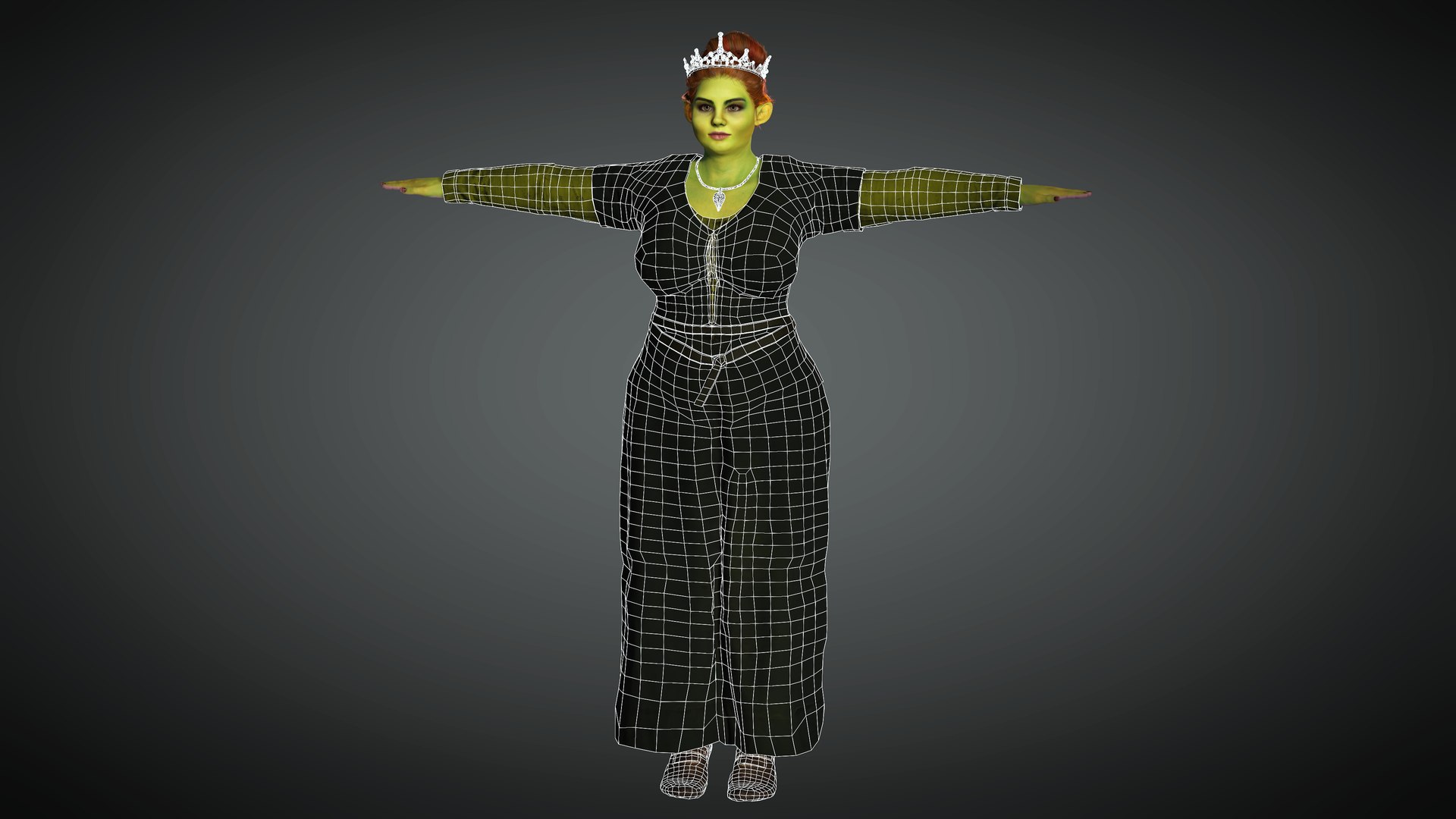 AAA Comics Character 07 Princess Fiona Model - TurboSquid 1873099