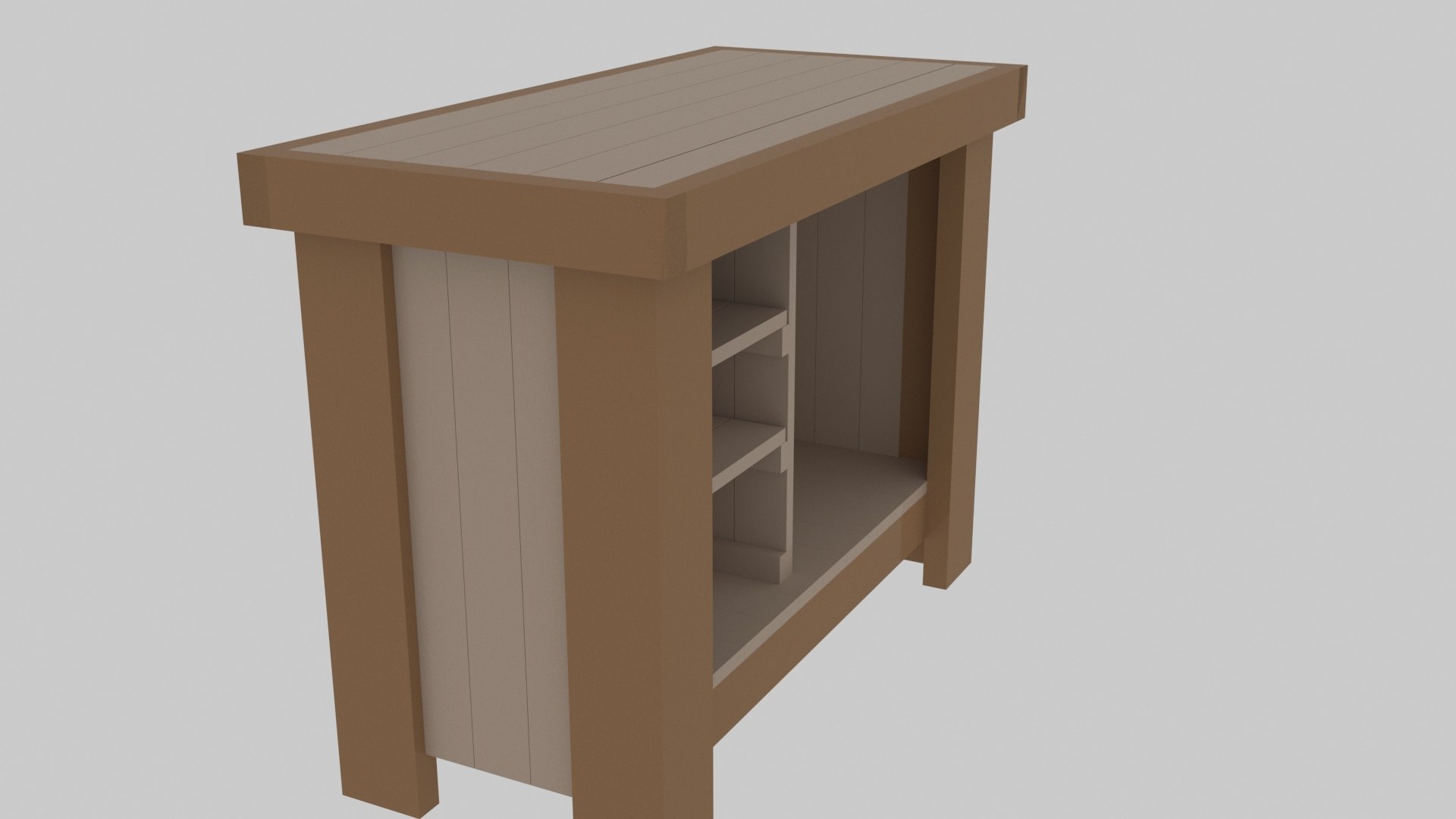 Wooden bar counter 3D model - TurboSquid 2146873